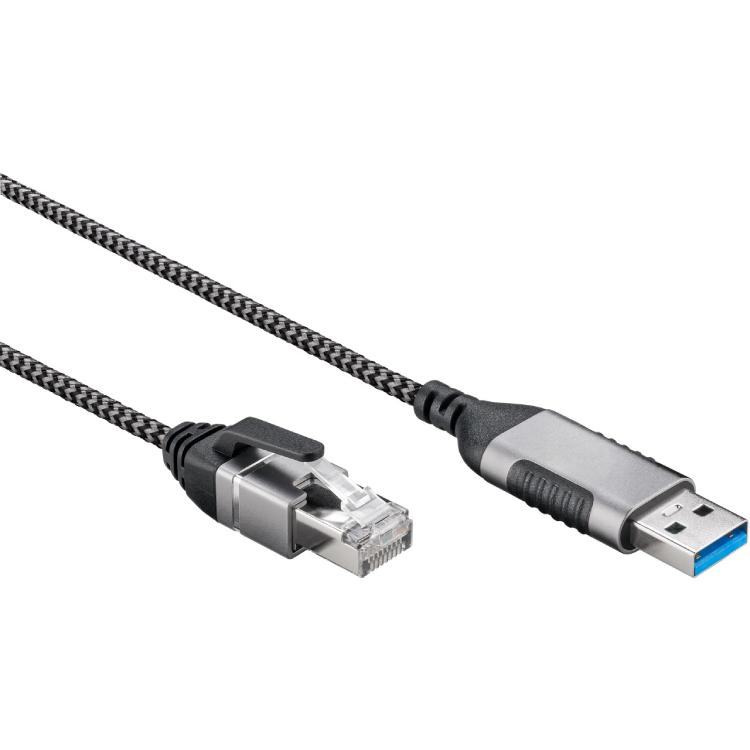 USB naar RJ45 ethernet slim kabel - Type: Cat 6 FTP Aansluiting 1: USB ...