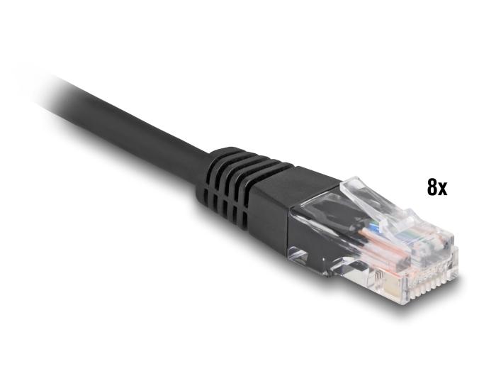 Delock RJ45 Trunk-Kabel 4 x Stecker zu 4 x Stecker Cat.5e UTP 5 m ...