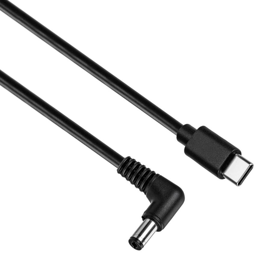 USB naar DC kabel - Aansluiting 1: DC 5.5 x 2.5 mm male Aansluiting 2 ...