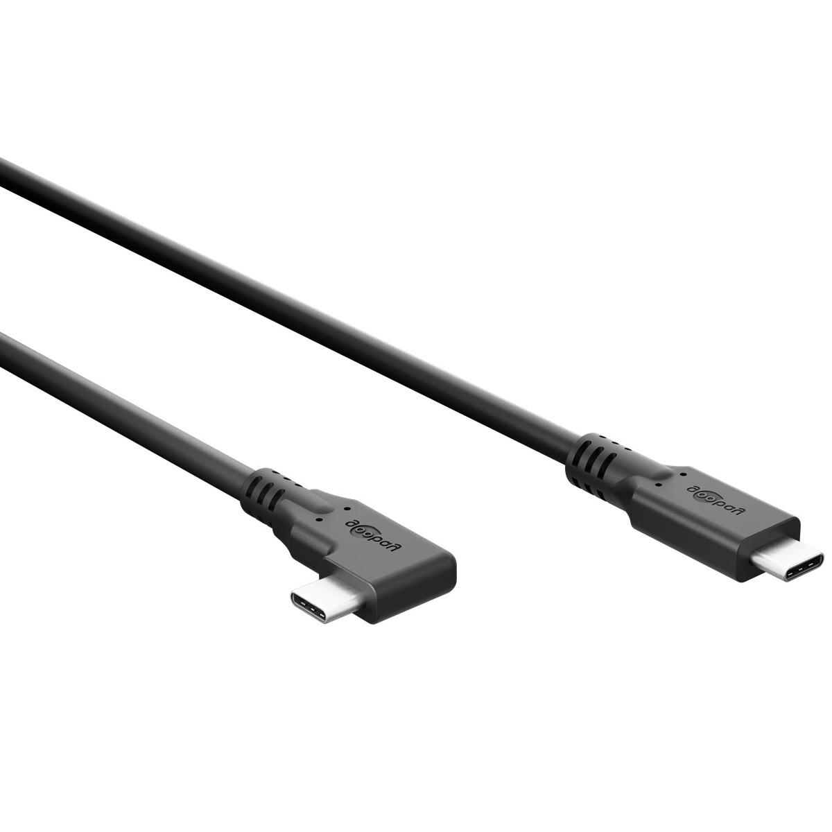 USB C naar USB C kabel - Versie: USB4 Aansluiting 1: USB C male ...