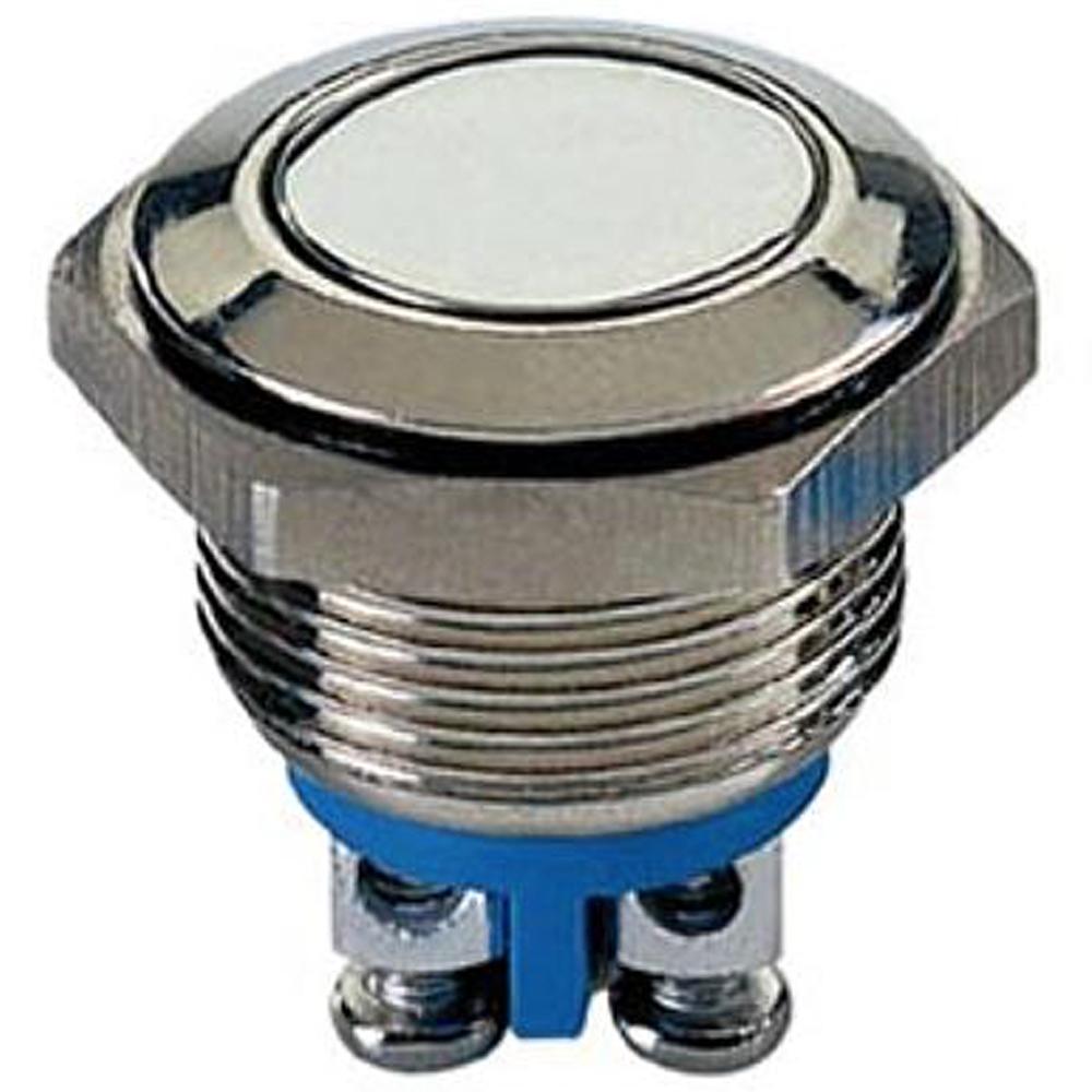 PLATTE DRUKKNOP IN ROESTVRIJ STAAL SPST 1NO - Platte drukknop in ...