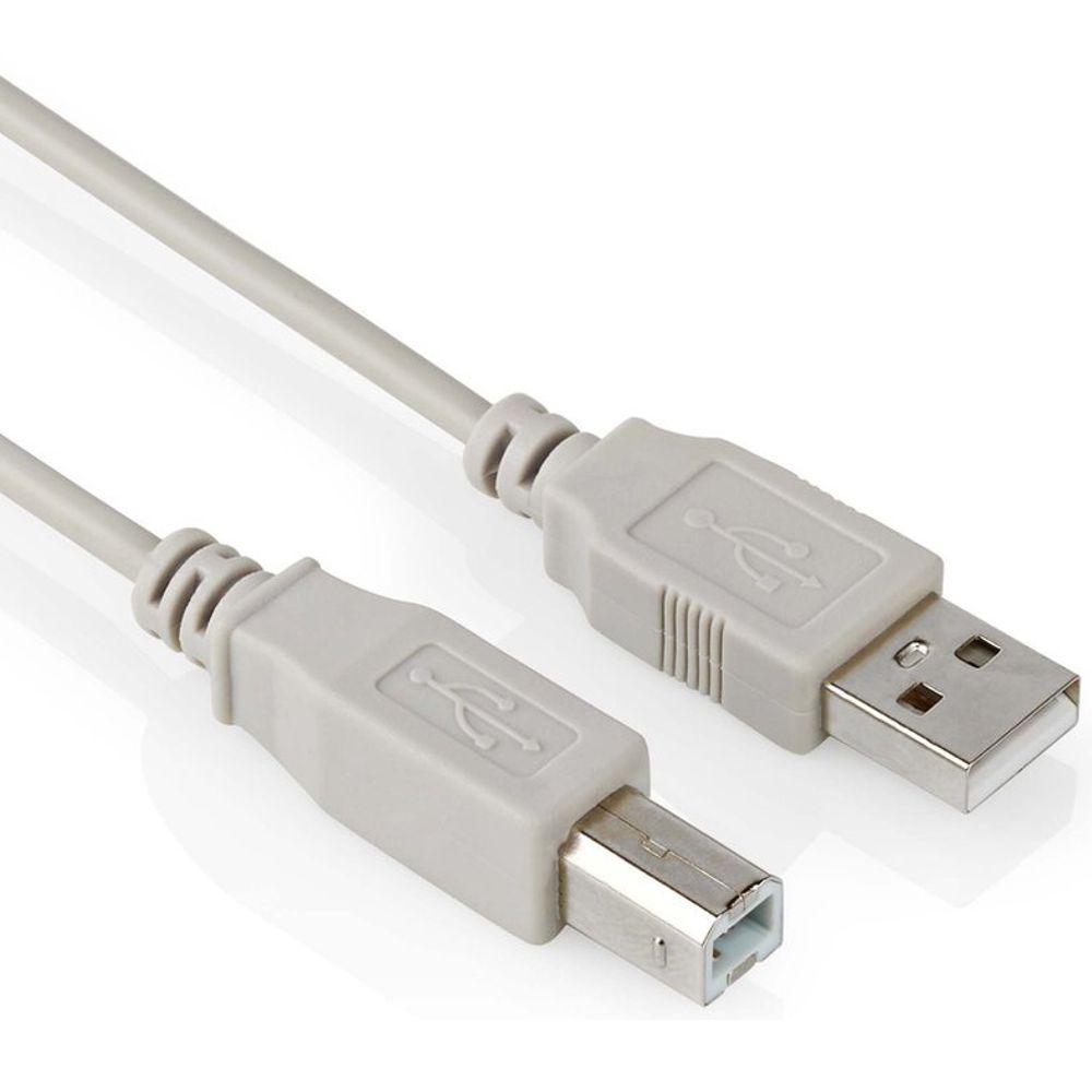 USB 2.0 A - B Kabel - USB 2.0 printer kabel, Connector 1: USB A male ...