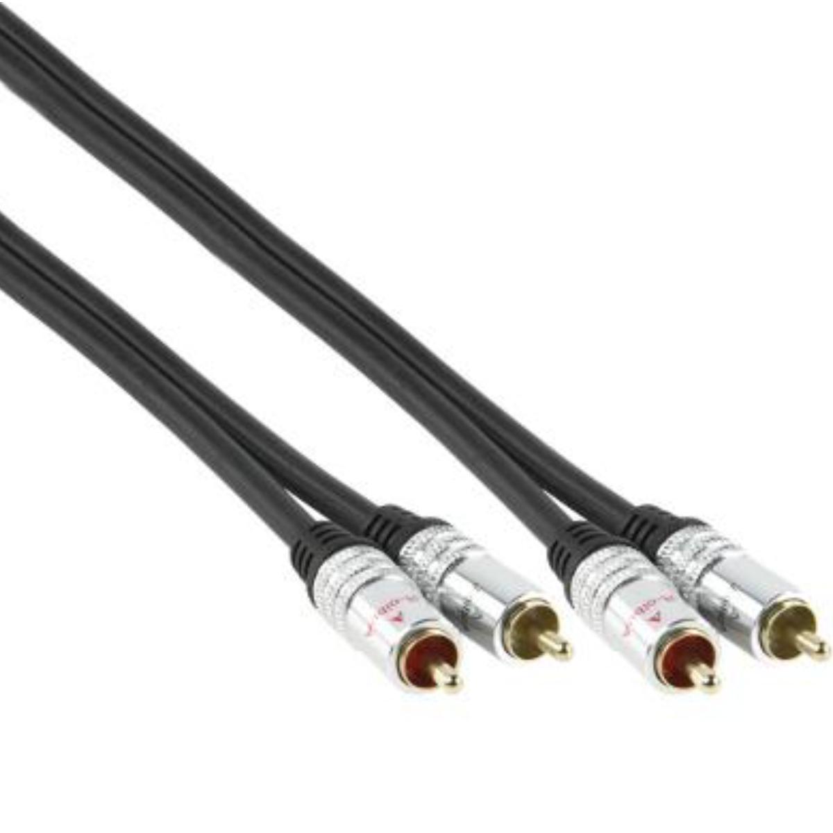 Tulp Kabel - Tulp Kabel, 2x Tulp Male naar 2x Tulp Male, Verguld ...