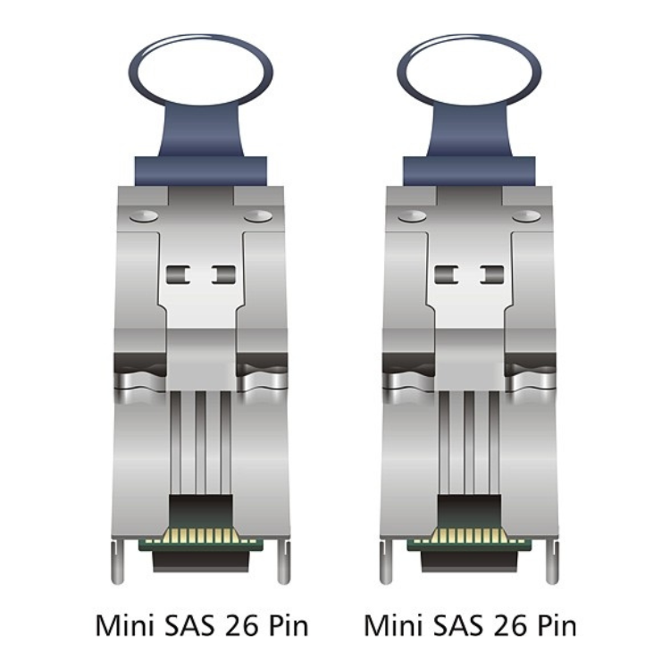 Kabel SAS ext. 26pin-Mini 26pin 1m - This SAS cable with 1m length ...