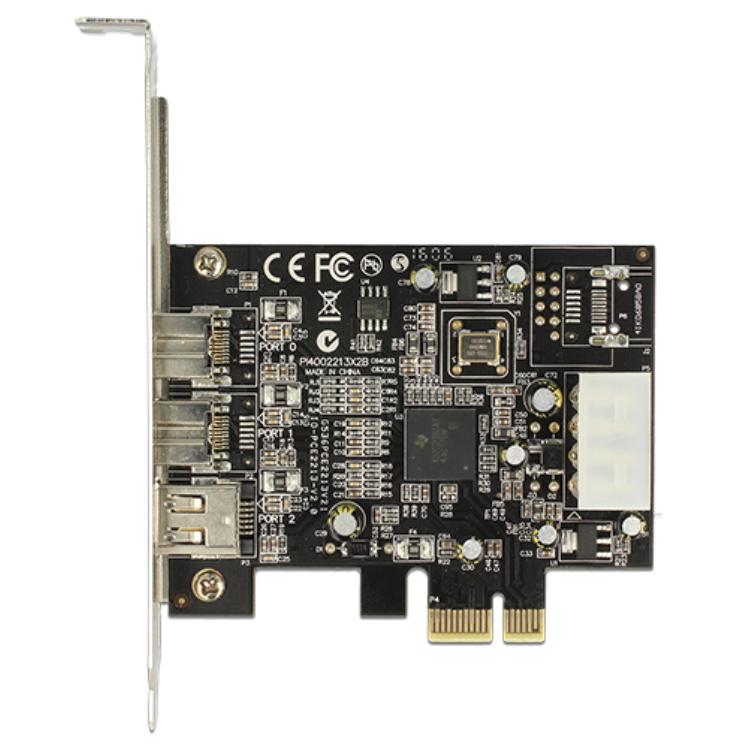 PCI Express Kaart - 2x Firewire 800 + Firewire 400 - PCI Express Kaart ...