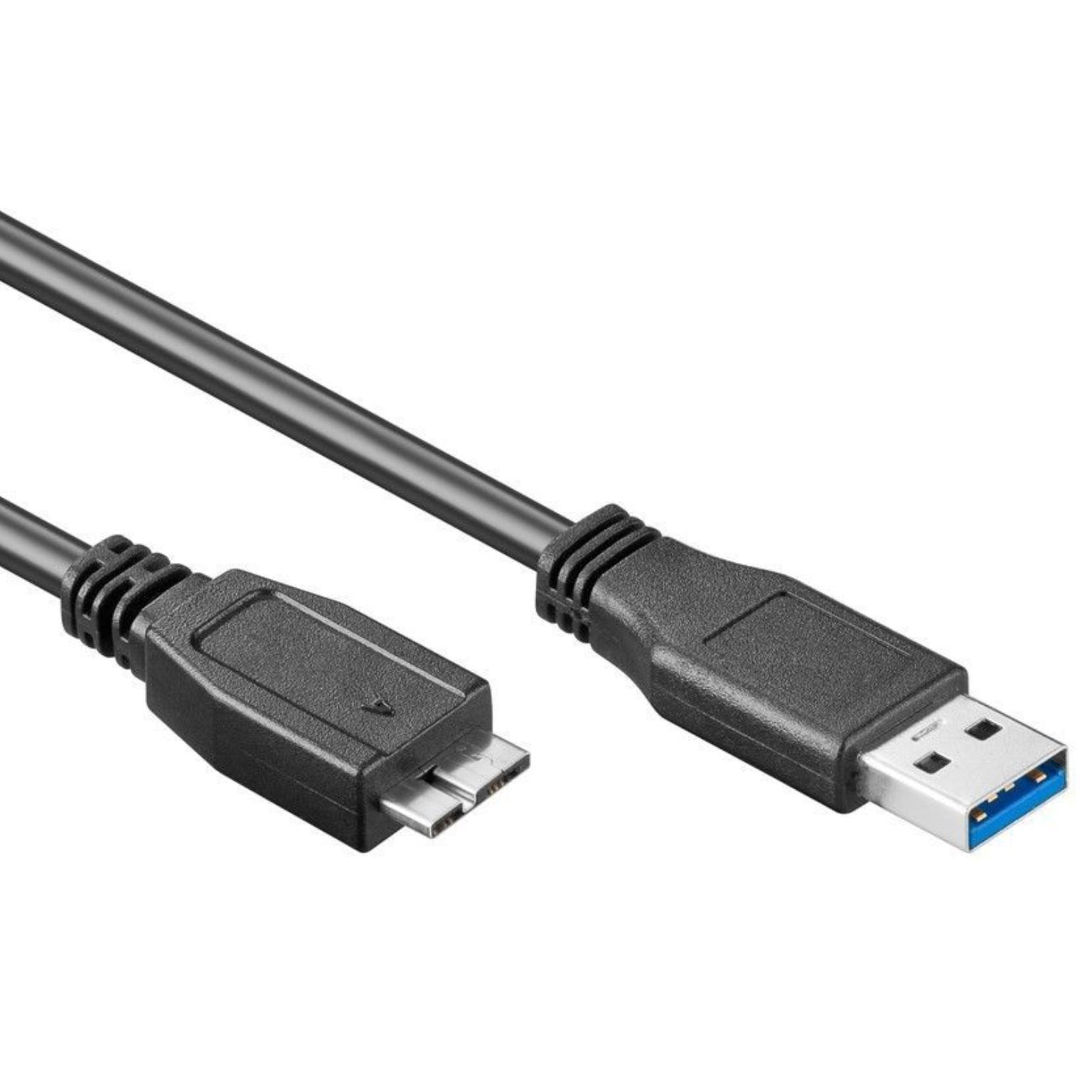 USB 3.0 A naar Micro 3.0 Kabel - Micro USB 3.0 Kabel, Connector 1: USB ...
