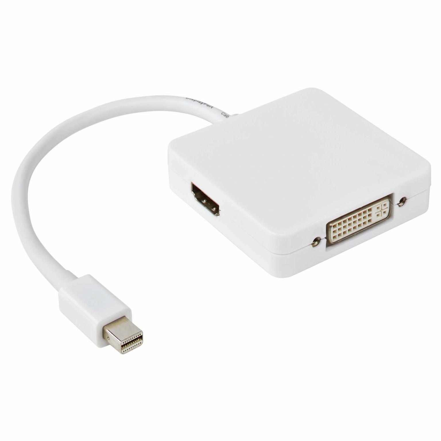 Mini DisplayPort naar DVI/HDMI/DISPLAYPORT Adapter - Mini DisplayPort ...