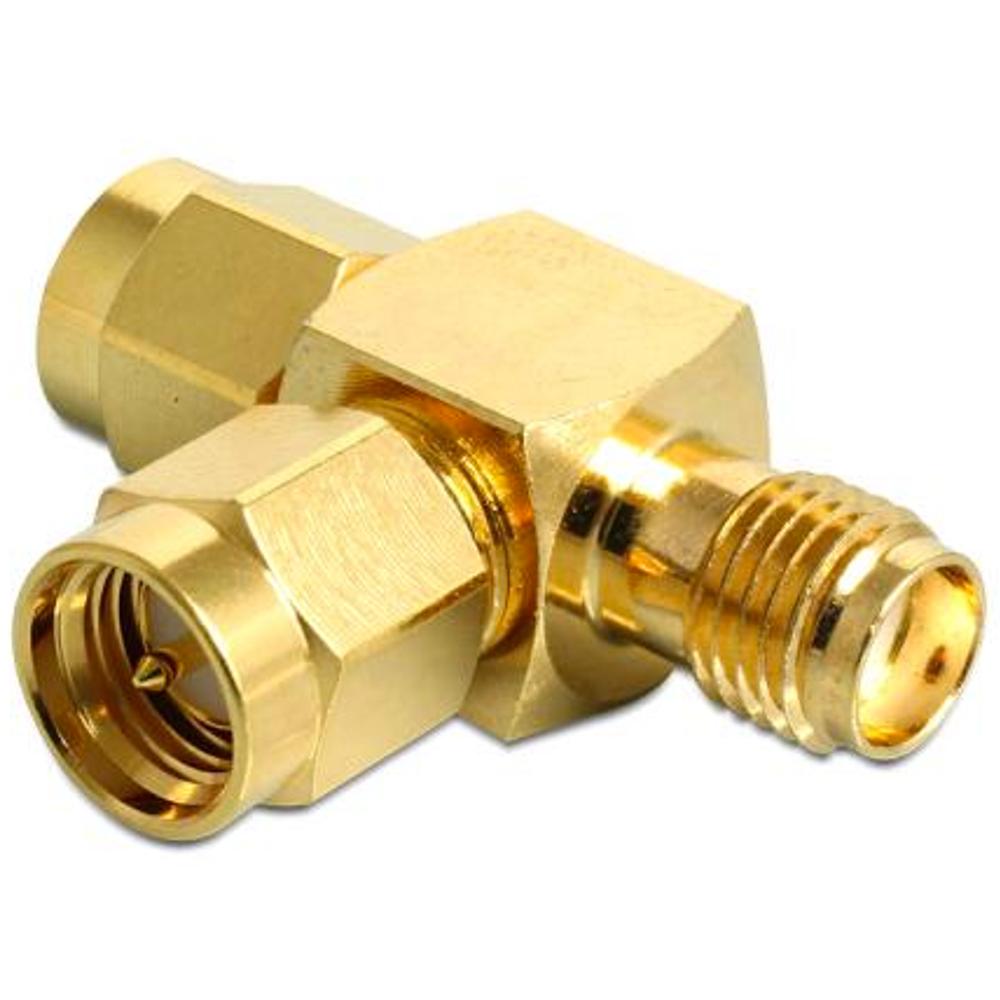 Delock SMA plug > SMA plug > SMA jack T-shape - Use this adaptor to ...
