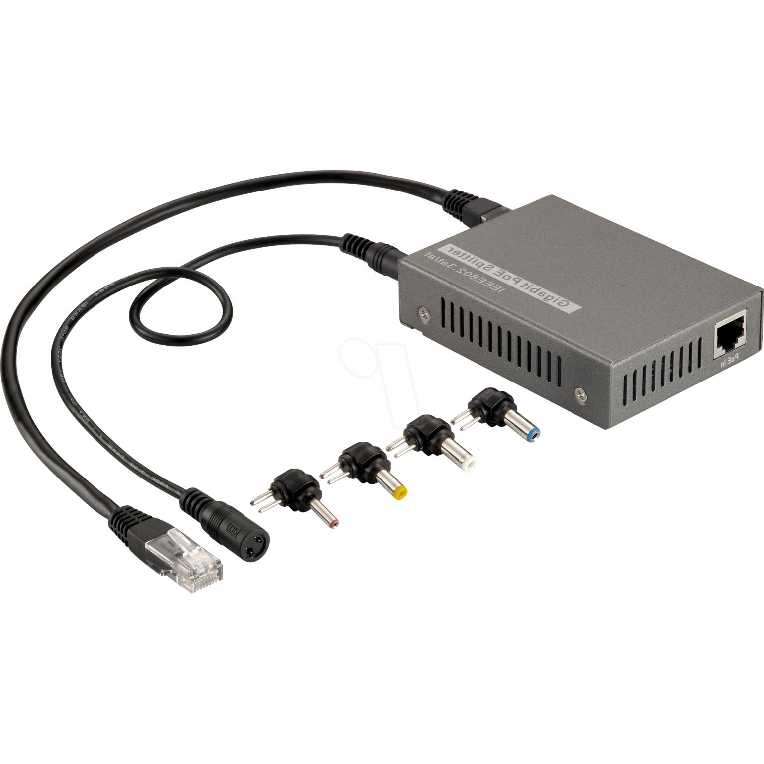 PoE+ Splitter - PoE+ Splitter - Universeel, Merk: Level One, Protocol ...