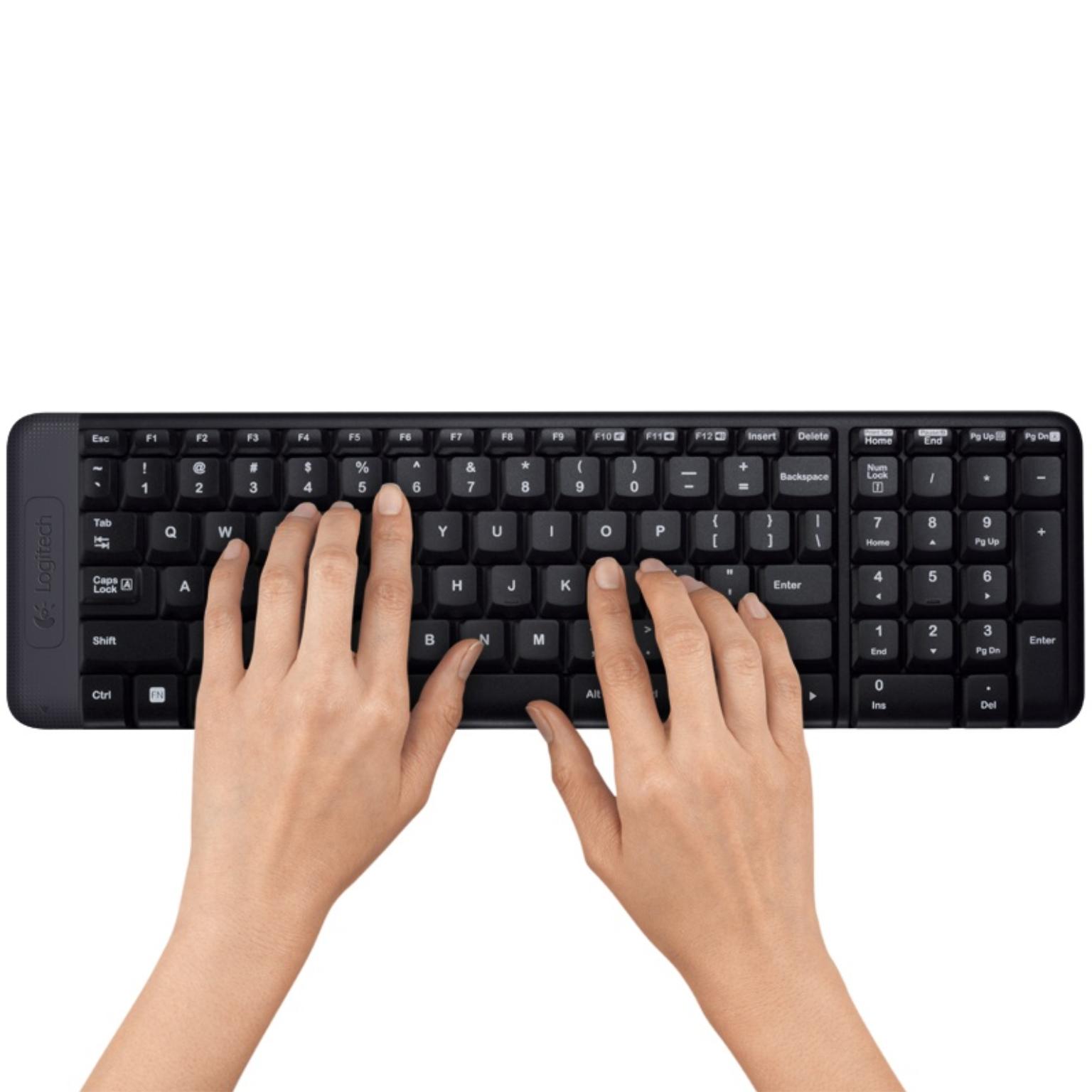 Draadloos toetsenbord met muis - Logitech - Merk: Logitech MK220, Indeling: QWERTY - Rubberdome ...