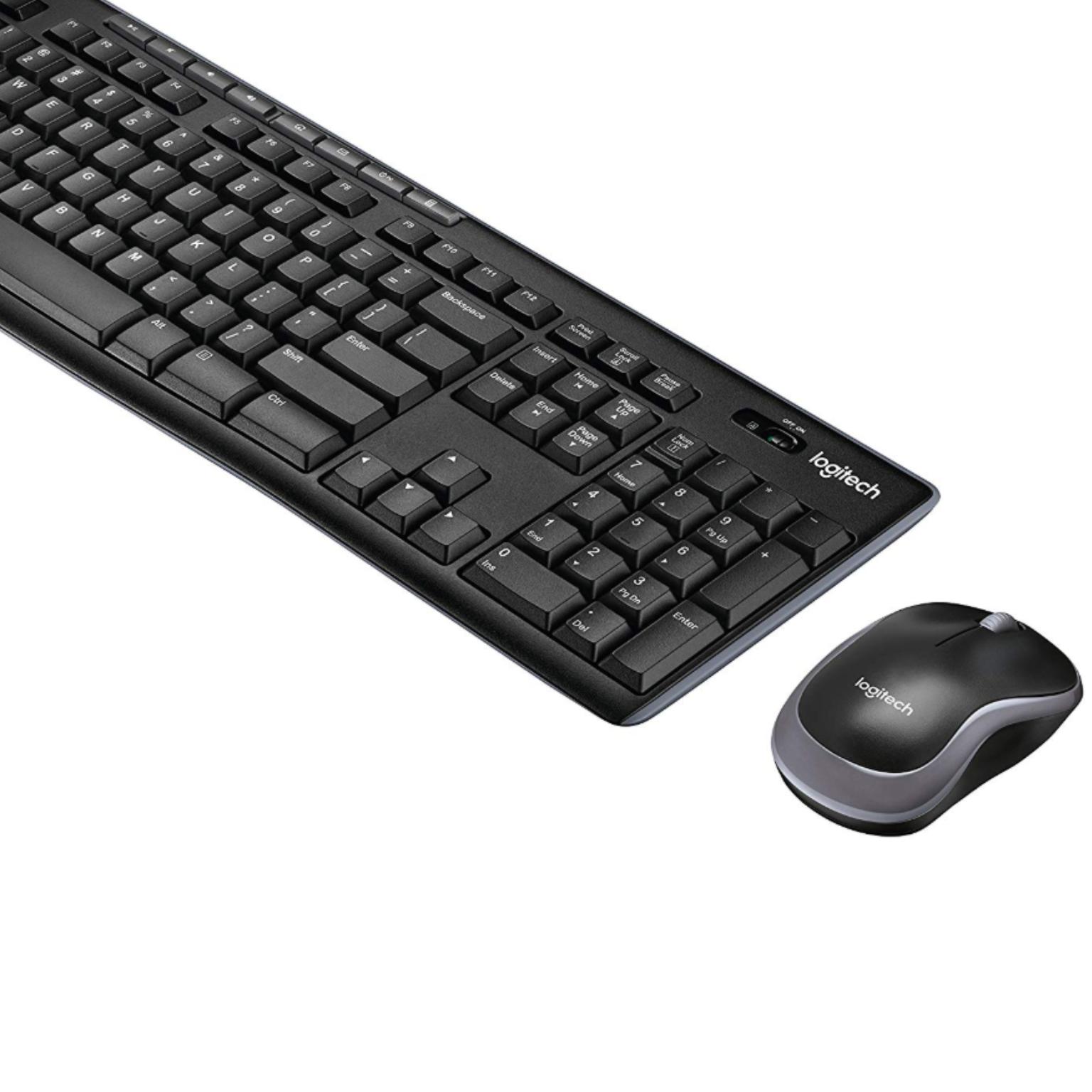 Draadloos toetsenbord met muis - Logitech - Merk: Logitech MK270, Indeling: QWERTY - Rubberdome ...
