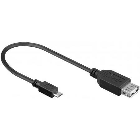 USB micro OTG Kabel - USB Micro B naar USB A adapter - USB OTG, Type: 2 ...