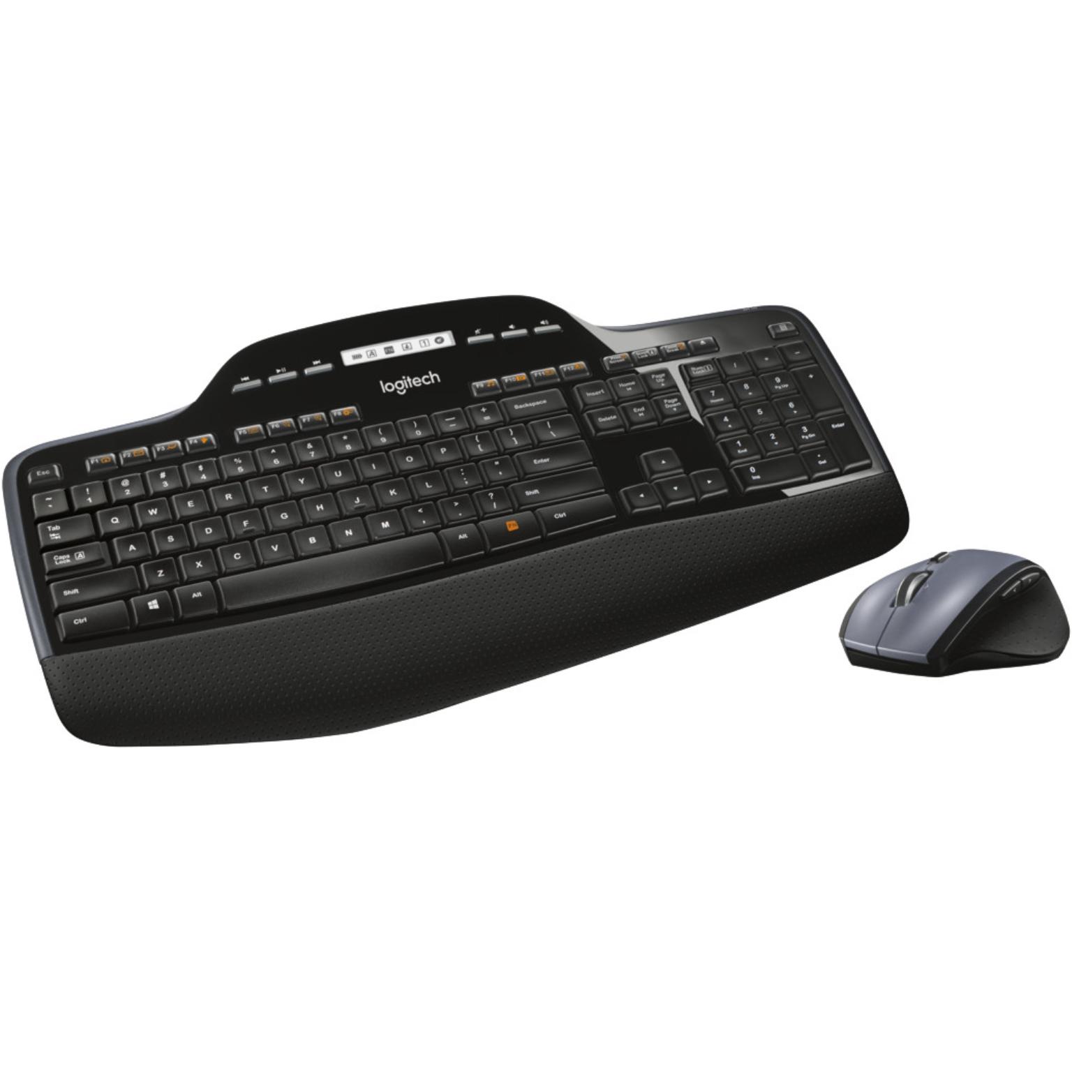 Draadloos toetsenbord met muis - Logitech - Merk: Logitech MK170, Indeling: QWERTY - Rubberdome ...