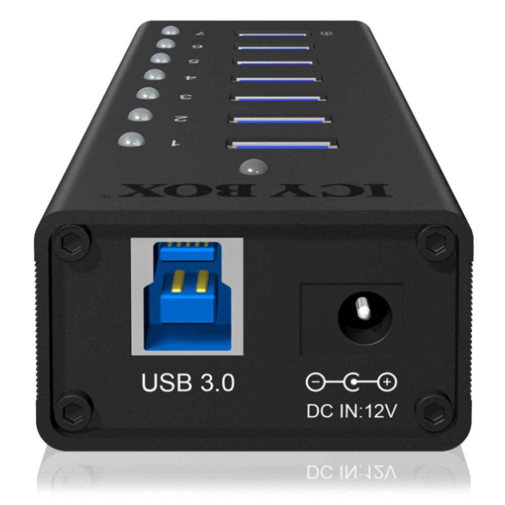 USB 3.0 Hub - 7 poorten - Type: 3.0 - SuperSpeed - 7 poorten ...
