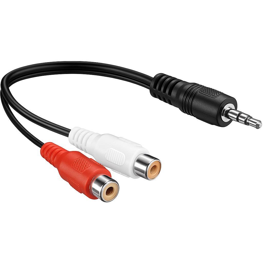 Tulp - Jack Kabel - Tulp - Jack Kabel, Stereo Jack 3.5mm Male naar 2x ...
