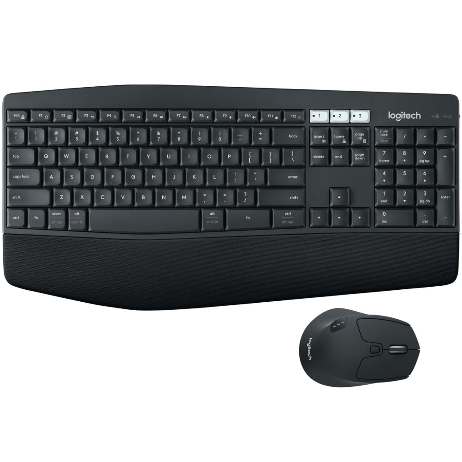 Draadloos toetsenbord met muis - Logitech - Merk: Logitech MK850, Indeling: QWERTY - Rubberdome ...