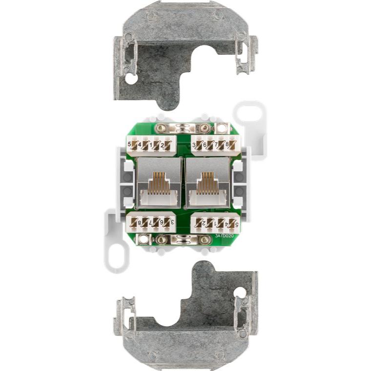 ISDN/Netwerk Wandcontactdoos RJ45 - ISDN/Netwerk wandcontactdoos ...