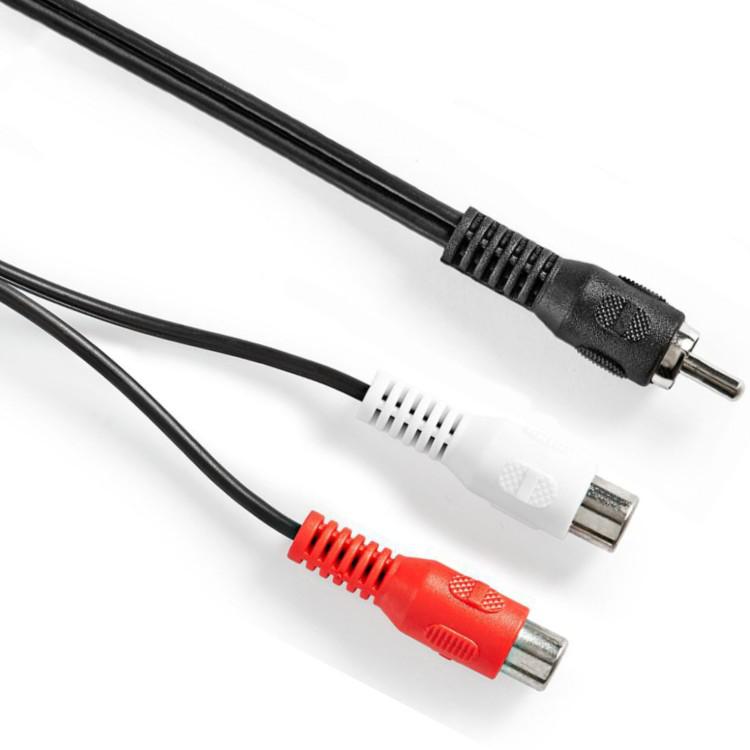 Tulp Kabel - Tulp Kabel, 1x Tulp Male naar 2x Tulp Female, Signaal ...