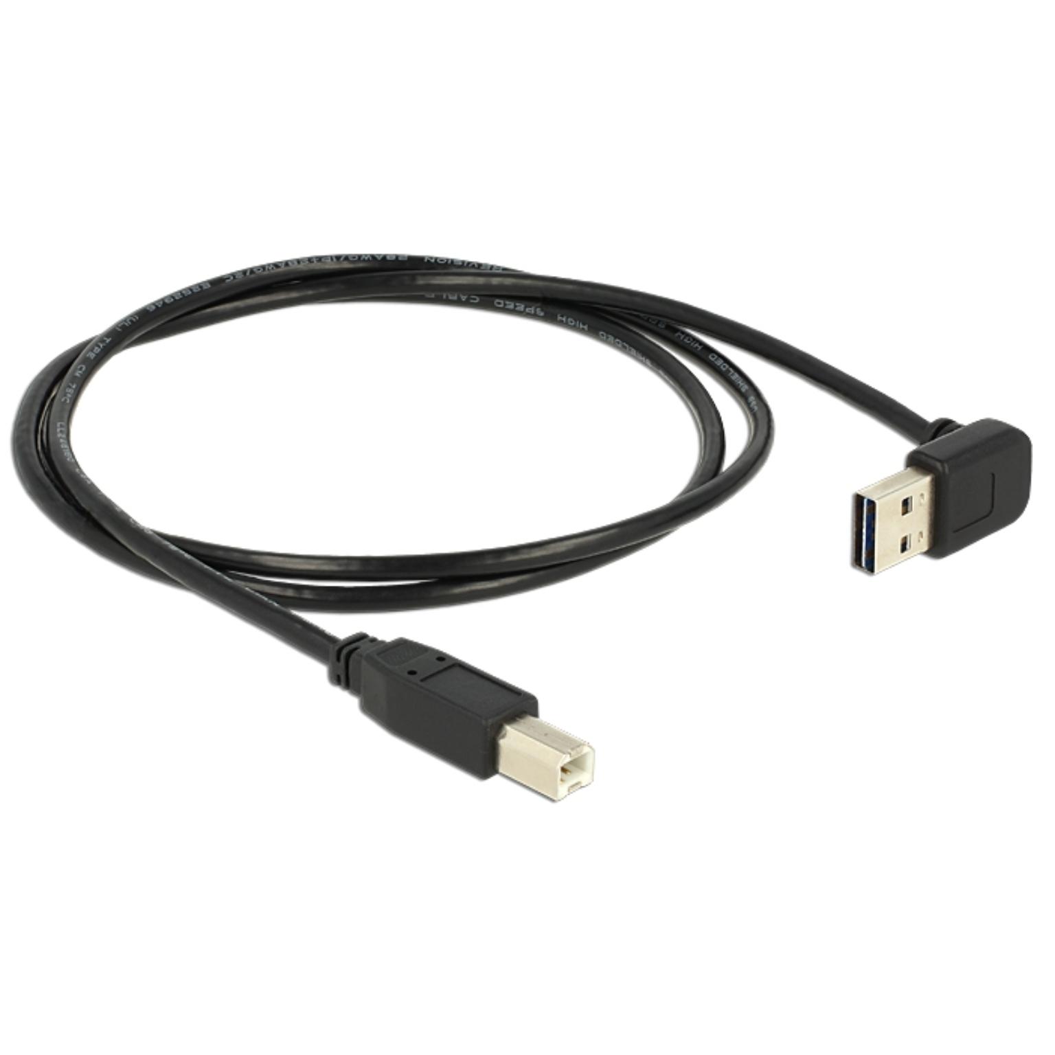 USB B kabel - Easy USB - USB A naar USB B kabel - Haaks, Type: 2.0 ...