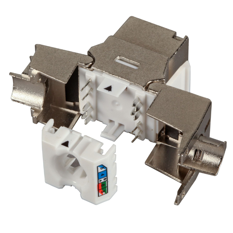 RJ45 Keystone STP - Klasse: Cat 8 Aansluiting: RJ45 female AWG-bereik ...