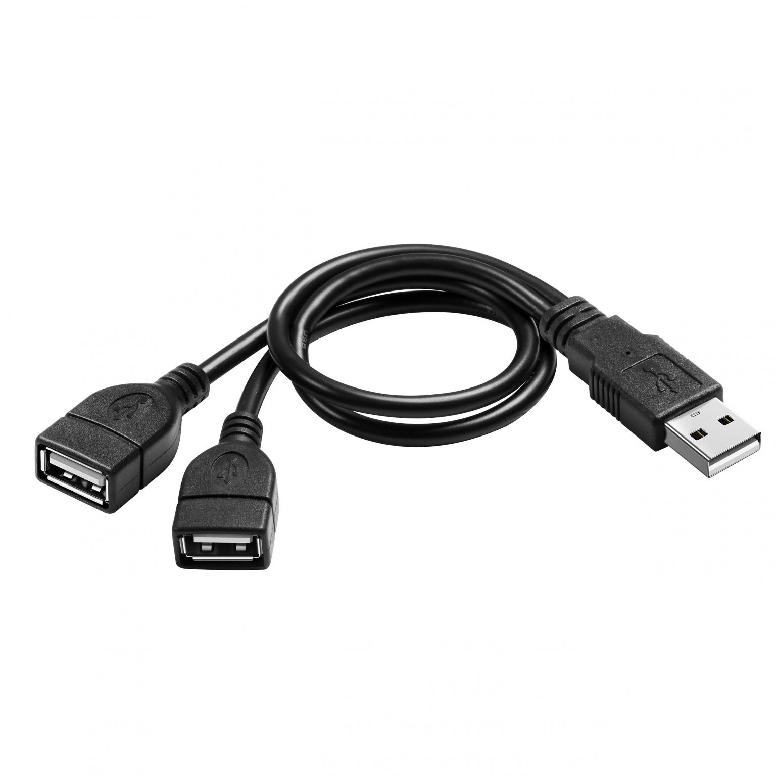USB 2.0 Hub - 2 USB poorten - Versie: 2.0 Aansluiting 1: USB A male ...