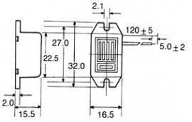 Zoemer - Piezo buzzer - 0,4 khz - 78db