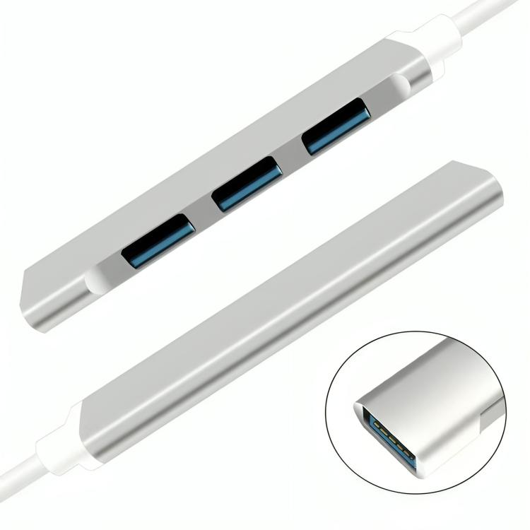 USB hub - Versie: USB 3.2 Gen 1 Aansluiting 1: USB C male Aansluiting 2 ...