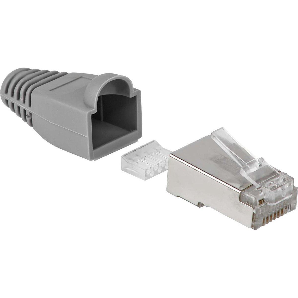 RJ45 stekker en tule - Soort: Cat 5e Aansluiting: RJ45 male Geschikt ...